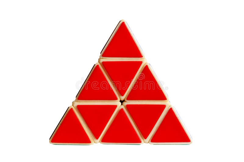 Triangle rouge photo stock. Image du signe, isolement - 7886522