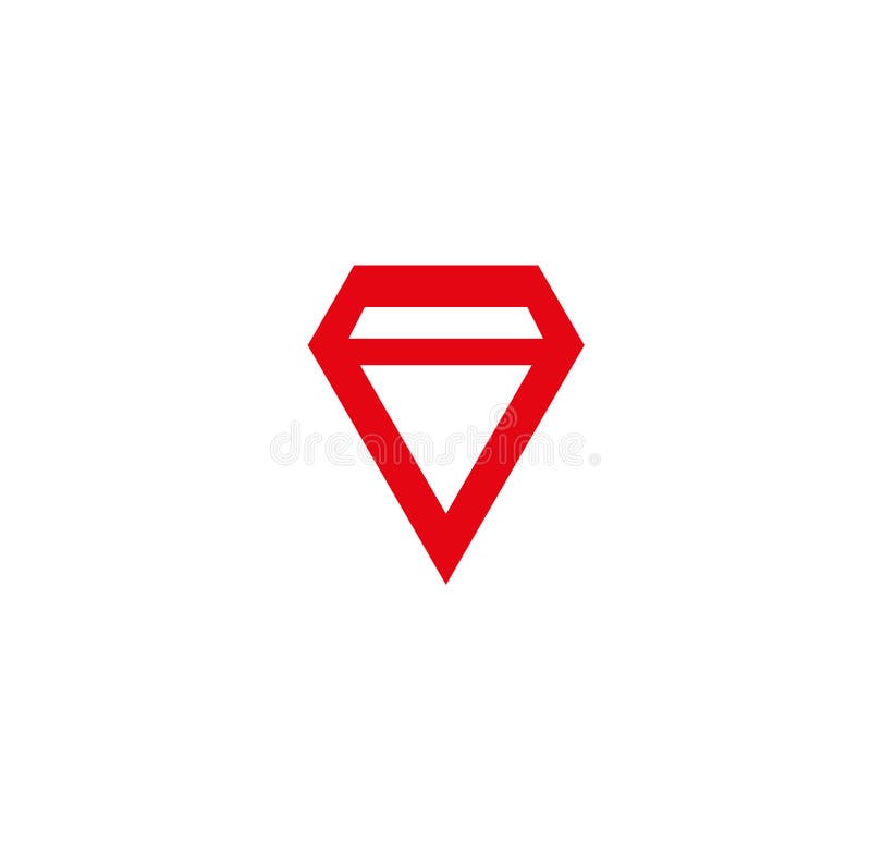 Triangle rouge de logo illustration de vecteur. Illustration of vert ...