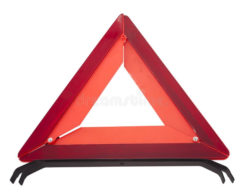 Triangle Rouge Pour Le Kit De Secours, Outils Automatiques Photo stock ...
