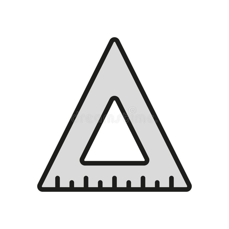 Triangle Rule Icon Vector Design Templates Simple and Modern Concept ...