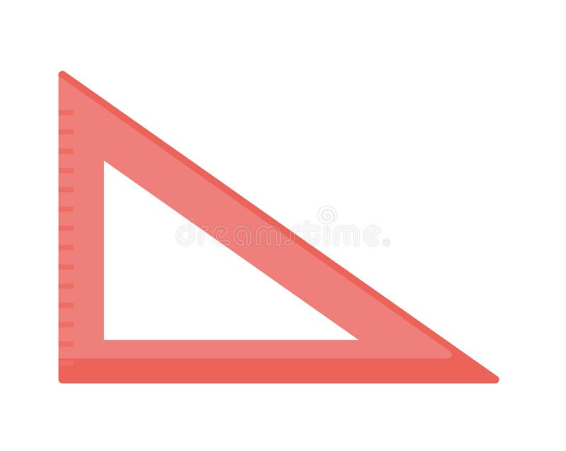 Triangle Ruler Illustration Stock Vector - Illustration of exact ...
