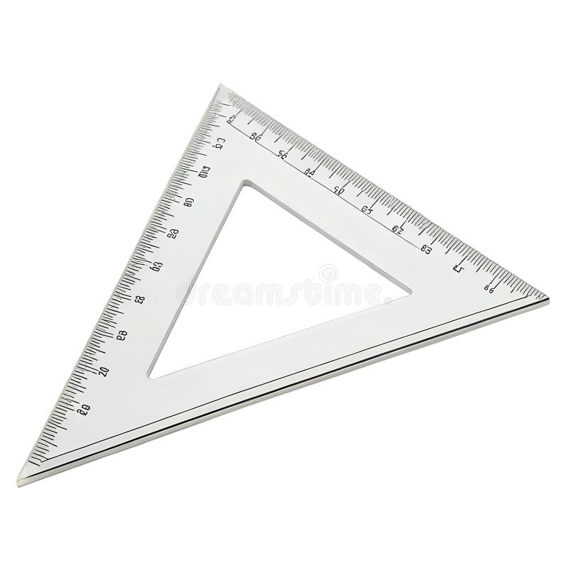 Triangle Ruler, stock illustration. Illustration of lessons - 357204564