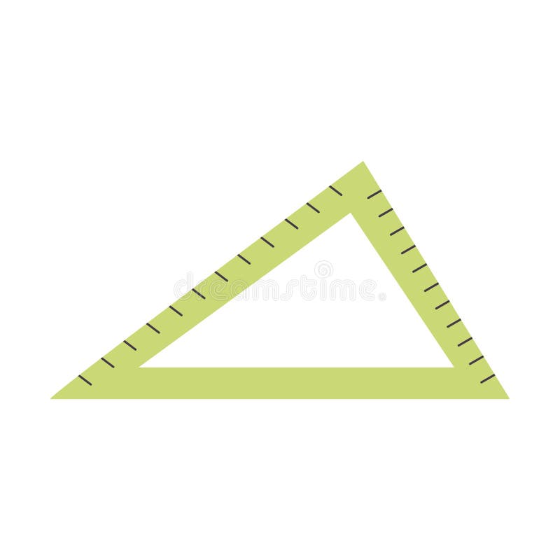 Triangle Ruler. Measuring Tool. School Craft Art Supply Stock ...