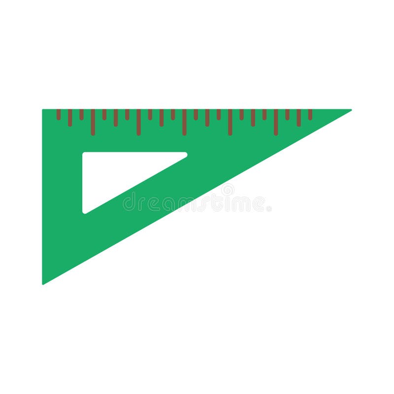 Triangle Ruler. Measuring Tool. School Craft Art Supply Stock ...