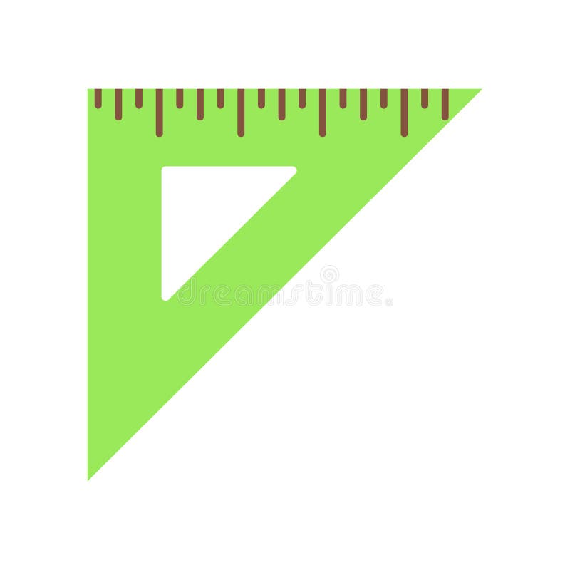 Triangle Ruler. Measuring Tool. School Craft Art Supply Stock ...