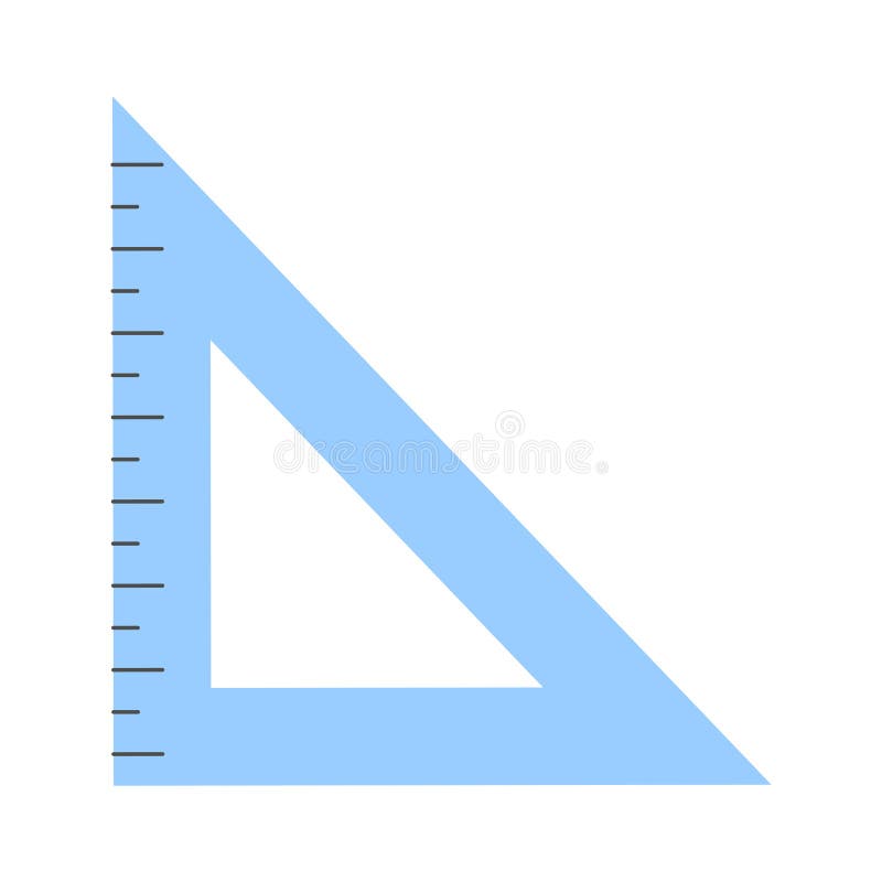 Triangle Ruler . School Supplies. Vector Illustration Stock Vector ...