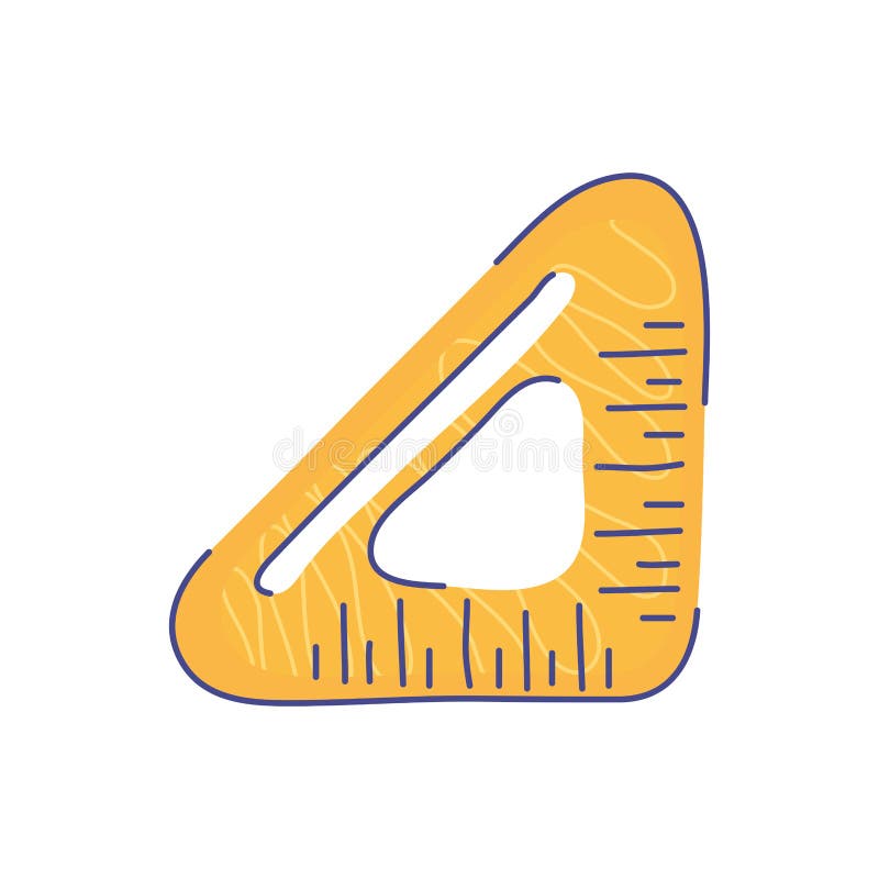Triangle Ruler Tools Repair Construction Line and Fill Icon Stock ...
