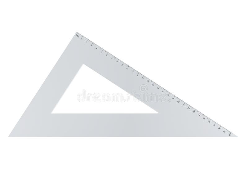 Triangle ruler stock vector. Illustration of instrument - 22083943