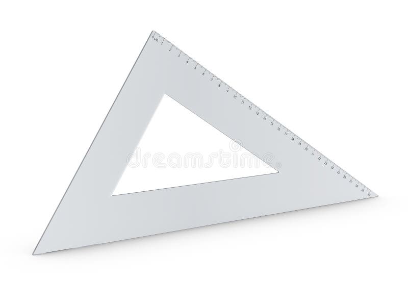 Triangle ruler stock vector. Illustration of instrument - 22083943