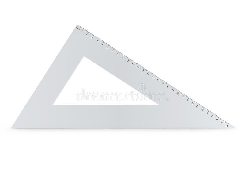 Triangle ruler stock vector. Illustration of instrument - 22083943