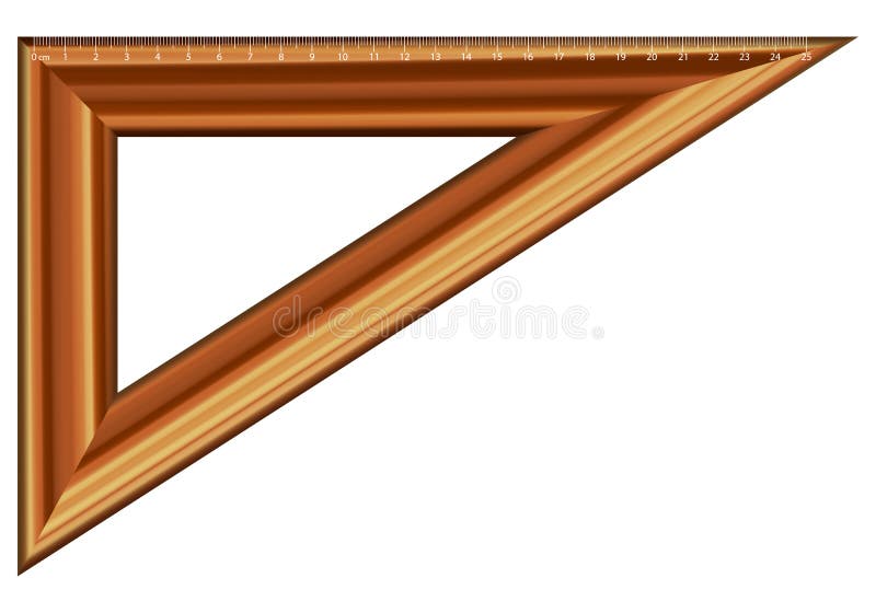 Triangle ruler stock vector. Illustration of instrument - 22083943