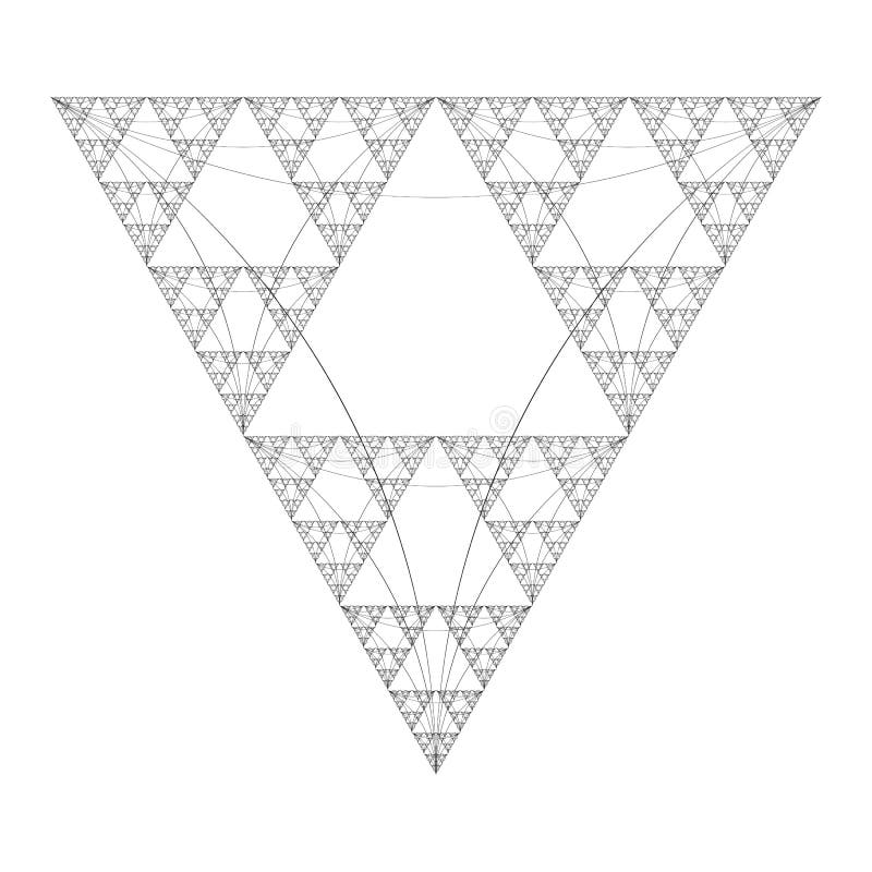Triangle Sacral Geometry Fractal Structure Background Stock Vector ...