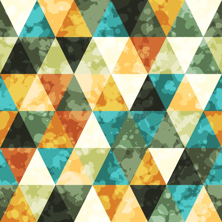 Triangle Seamless Background Stock Vector - Illustration of endless ...