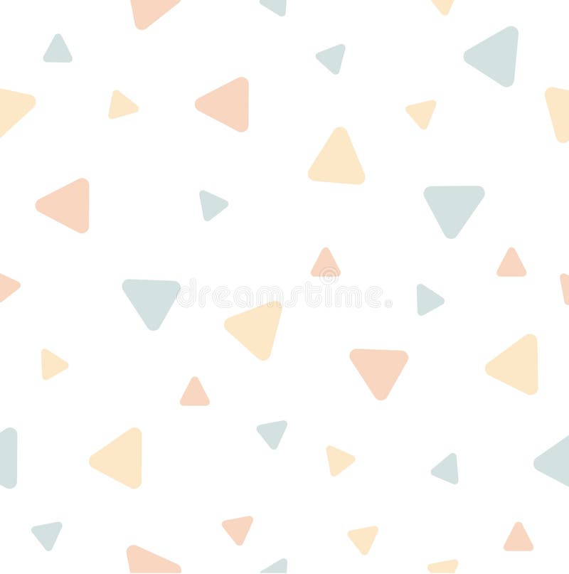 Triangle Seamless Pastel Color Stock Vector - Illustration of ...