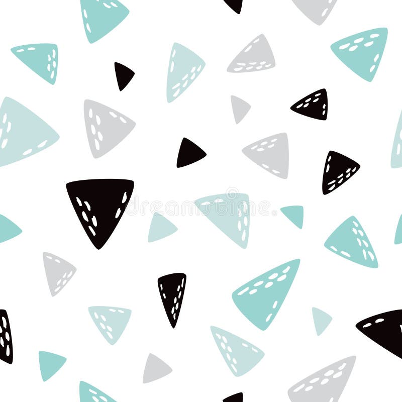 Triangle Seamless Pattern. Creative Texture for Fabric, Textile Stock ...