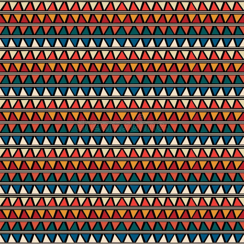 Triangle Seamless Tile Pattern Stock Illustration - Illustration of ...