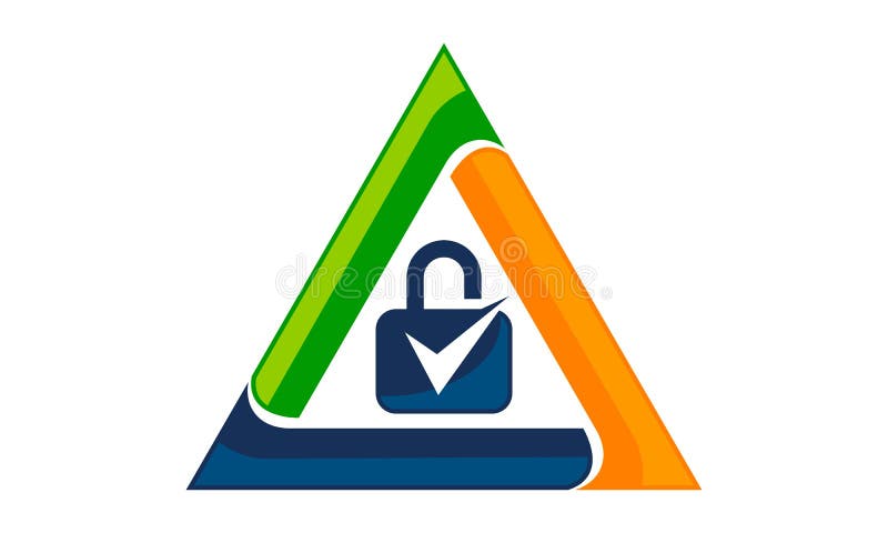 Triangle Security Template stock vector. Illustration of authority ...