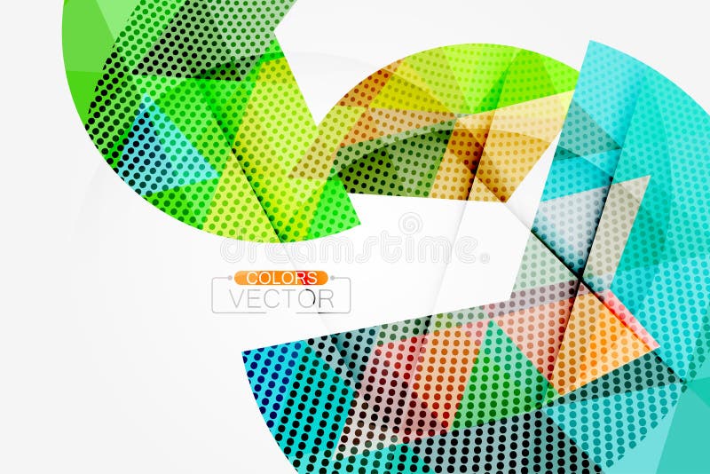 Triangle Shape Colors Scene Vector Stock Vector - Illustration of ...