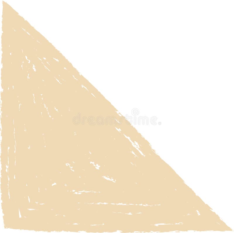 Triangle Shape Crayon Hand Drawn Stock Vector - Illustration of sketch ...