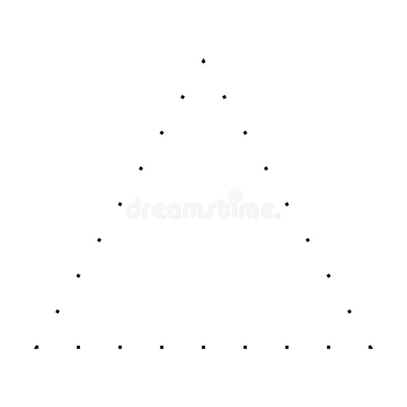 Triangle Shape Dotted Icon Vector Symbol for Creative Graphic Design Ui ...