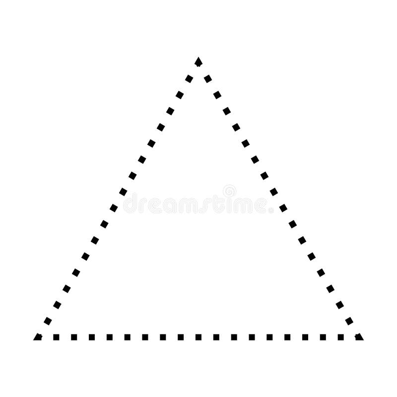 Triangle Shape Dotted Icon Vector Symbol for Creative Graphic Design Ui ...