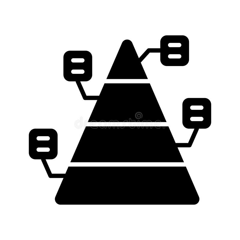 Triangle Shape Graph, Vector Design of Pyramid of Infographics, Pyramid ...