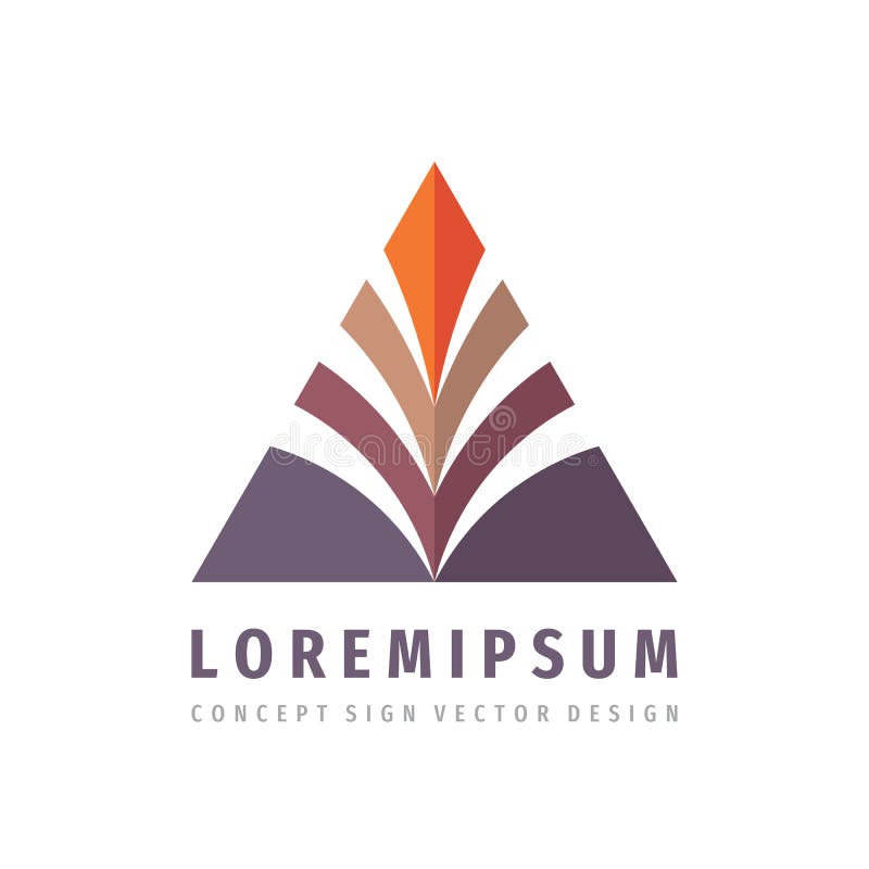 Triangle Shape Logo Design. Development Progress Business Vector Symbol ...