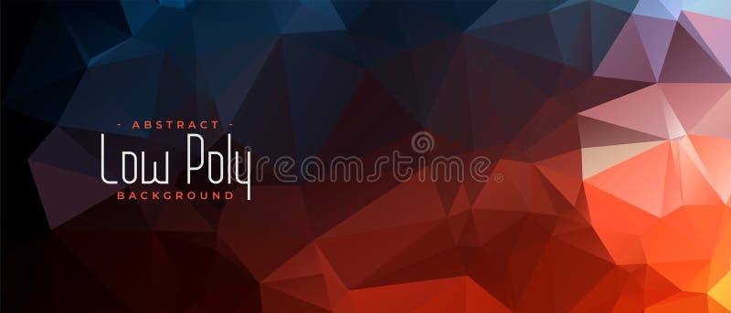 Triangle Shape Low Poly Pattern Backdrop for Presentation Stock Vector ...