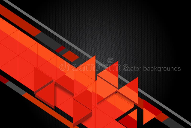 Triangle Shapes Lighting Scene Vector Stock Vector - Illustration of ...