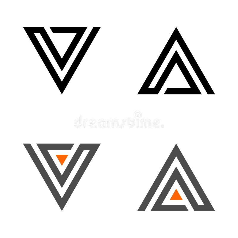 Triangle Shape Vector Logo Template Illustration Design Illustration ...