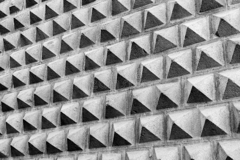 Triangle Shape Wall Background or Texture. Stock Photo - Image of ...