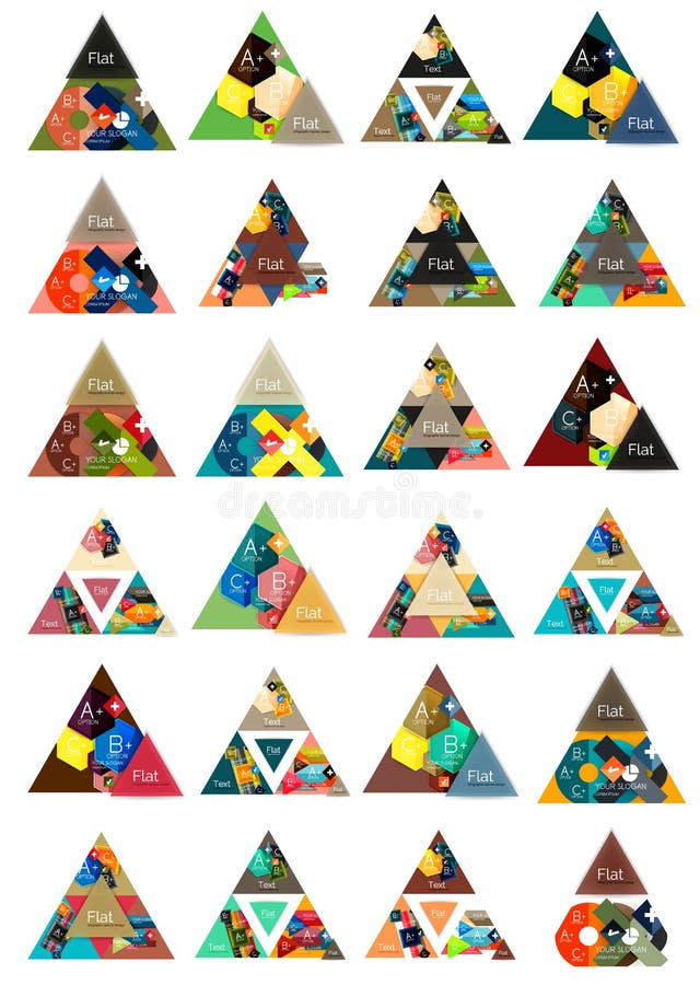 Triangle Shape for Your Message or Option Banner Stock Vector ...