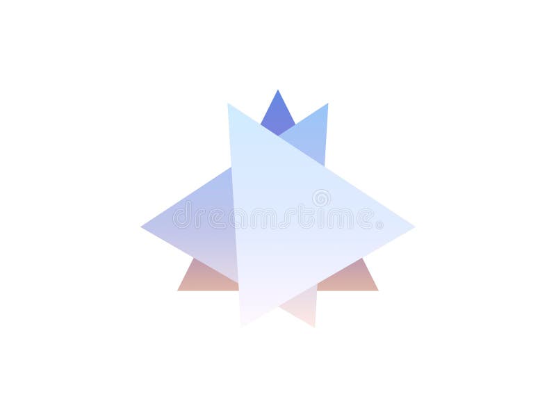 Triangle Shaped Figure Isolated on White Stock Image - Illustration of ...