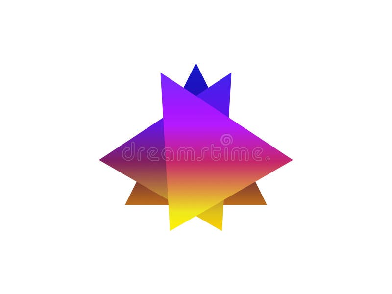 Triangle Shaped Figure Isolated on White Stock Photo - Illustration of ...