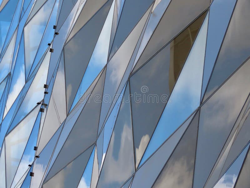 Triangle Shaped Mirror Facets Stock Photo - Image of concept ...