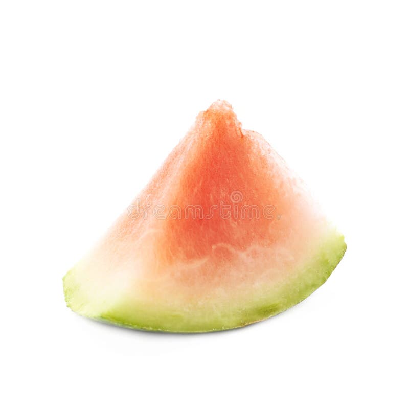 Triangle Shaped Watermelon Slice Isolated Stock Photo - Image of ...
