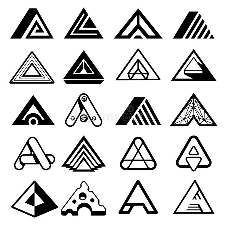 Logo Triangle Letter Stock Illustrations – 106,860 Logo Triangle Letter ...