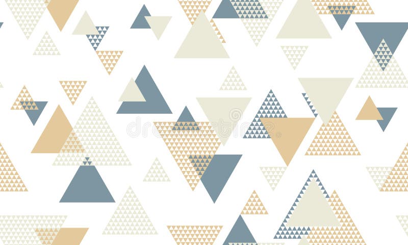 Triangle Shapes Seamless Pattern Vector Design. Stock Vector ...