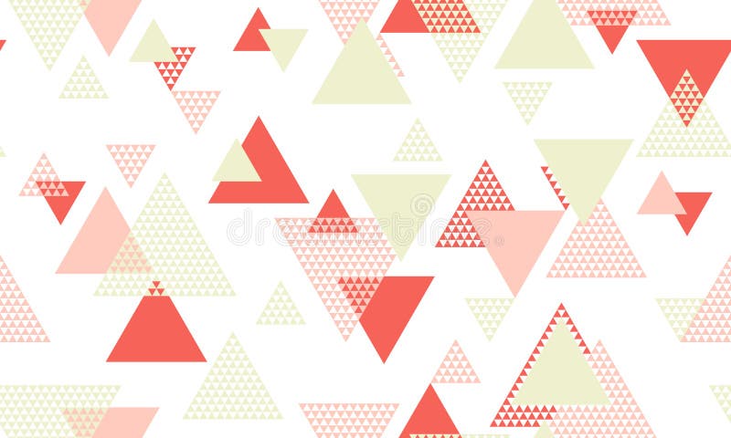 Triangle Shapes Seamless Pattern Vector Design. Stock Vector ...