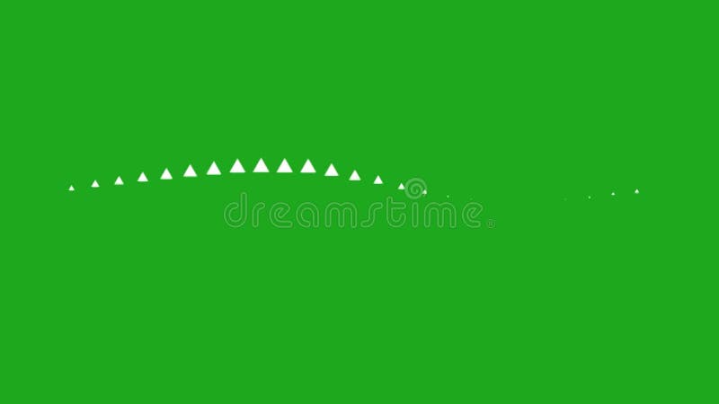 Triangle Shapes Wave Effect Green Screen Motion Graphics Stock Video ...