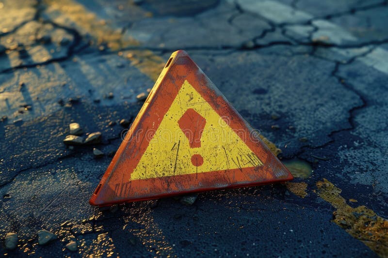 A Triangle Sign with a Question Mark Symbol on it. Suitable for ...