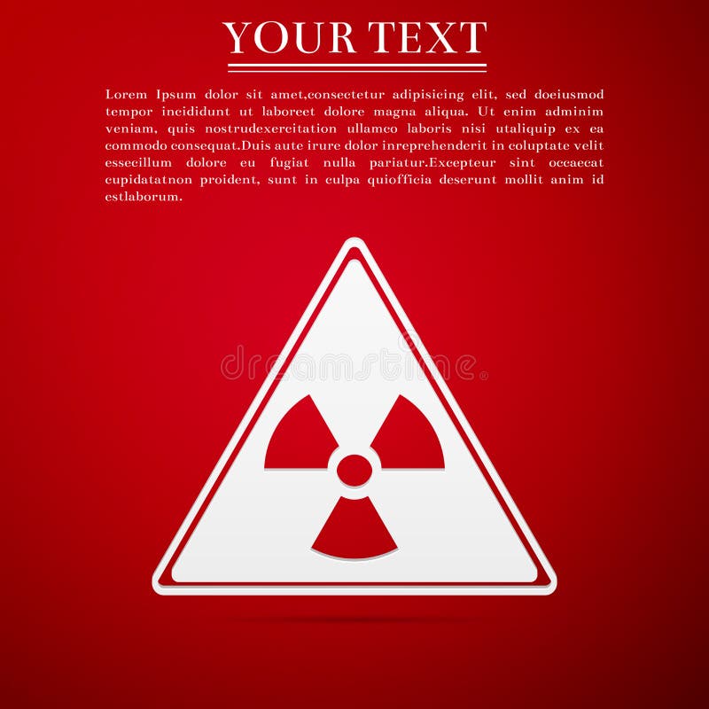 Red Warning Radioactivity Energy Symbol Stock Illustration ... Red Warning Radioactivity Energy Symbol Stock Illustration ...