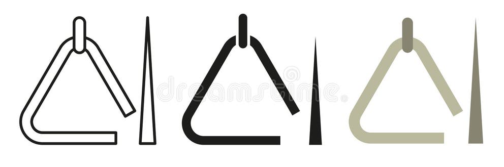 Triangle. a Simple Set of Musical Instruments Stock Vector ...
