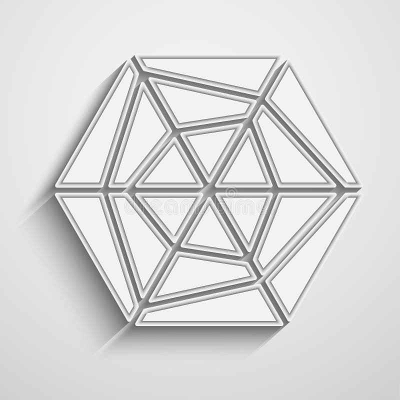 Triangle six illustration de vecteur. Illustration du affaires - 41977147
