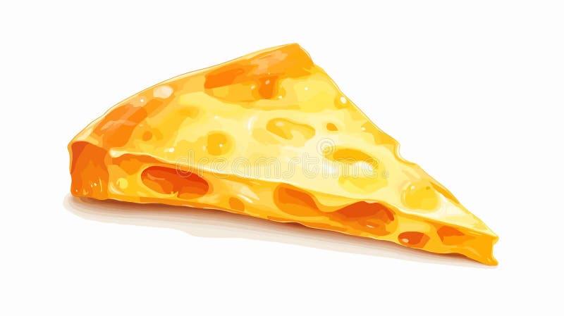 Triangle Slice Cheese Vector Illustration for Culinary Design Projects ...
