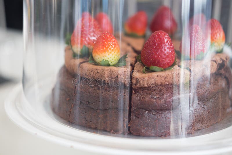 Triangle Slices of Delicious Chocolate Cake Stock Photo - Image of ...