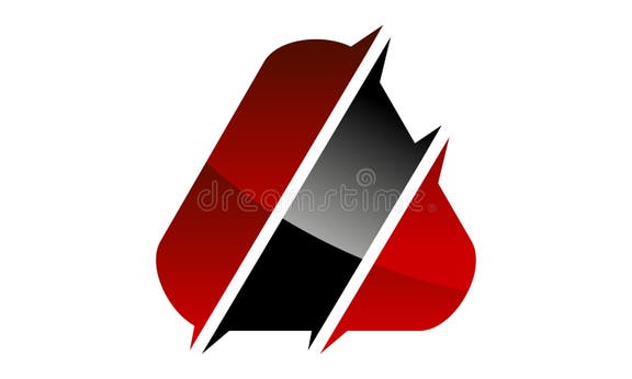 Triangle Solution Template stock vector. Illustration of home - 104406643