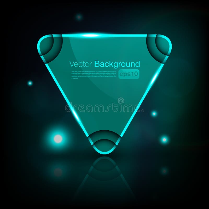 Triangle speech bubble stock vector. Illustration of icon - 90223519