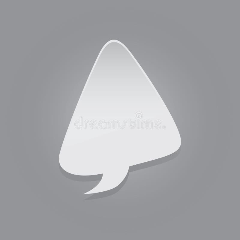 Triangle Speech Bubble. Vector Illustration Decorative Design Stock ...