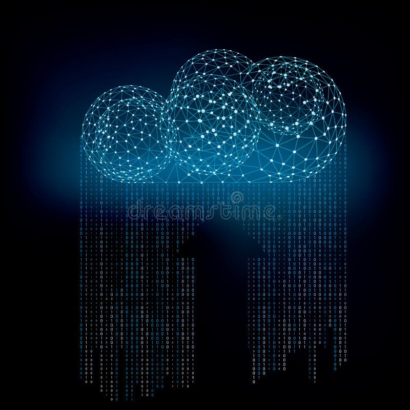 Triangle sphere cloud stock vector. Illustration of icon - 126453018